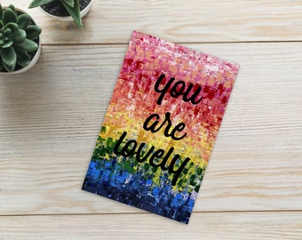 Pastel Rainbow Social Distancing Postcards Cute Panda - Etsy