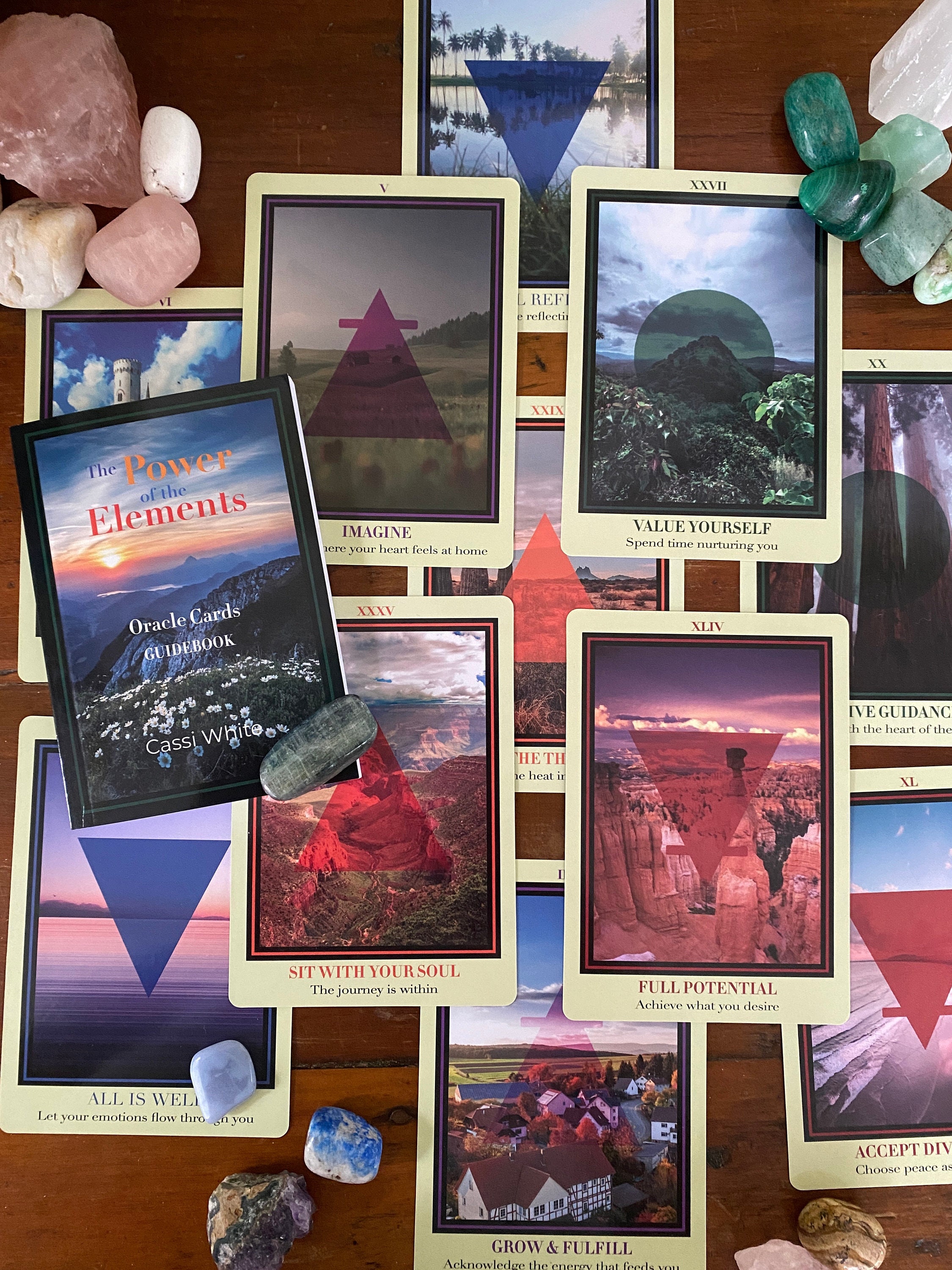 The Power of the Elements Oracle Cards and Guidebook - Etsy Australia
