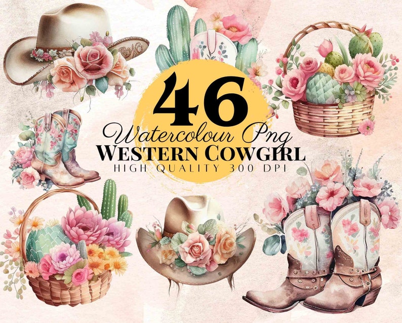 Western Png Country Png Sublimation Png Watercolor Clipart - Etsy