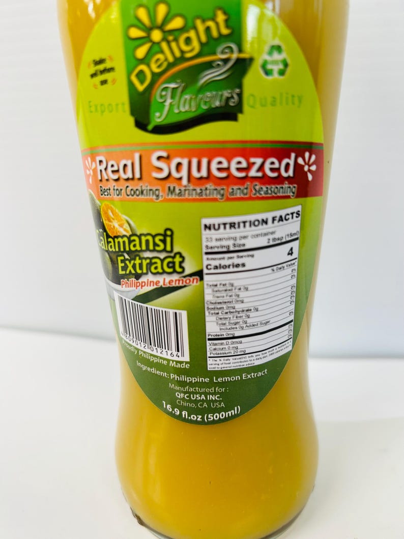 Delight Real Squeezed Calamansi Extract 500 Ml - Etsy