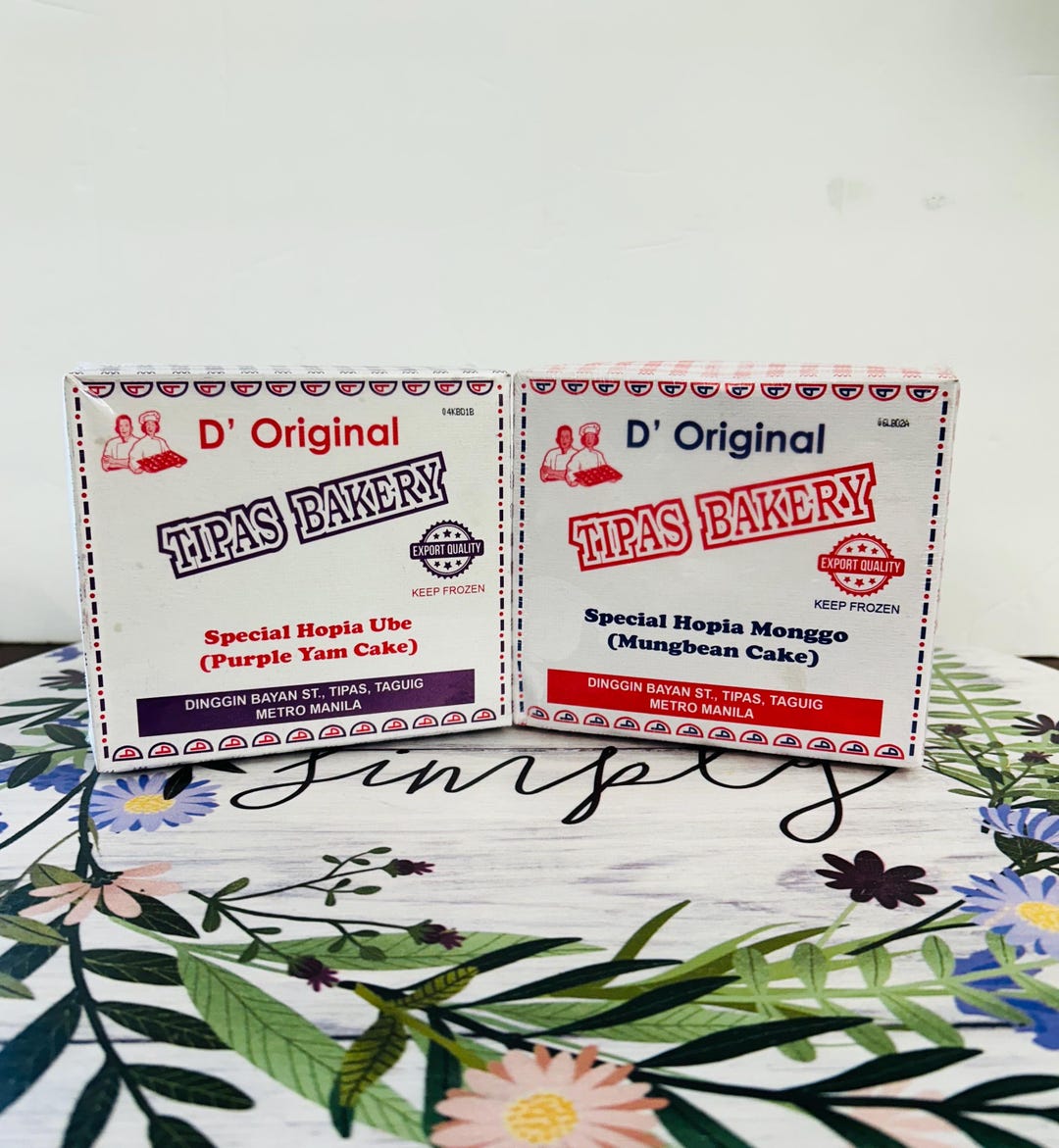 D' Original Tipas Special Hopia in Monggo or Ube or Both X 2 Boxes - Etsy