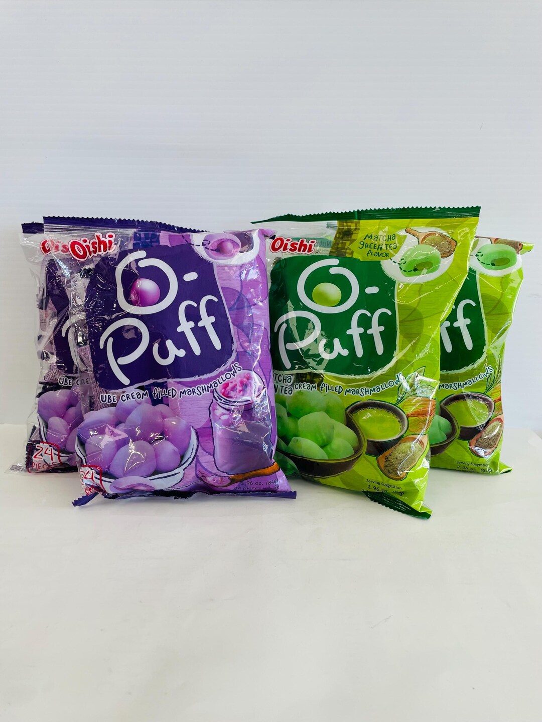 O'puff Cream Filled Marshmallows Ube, Matcha or Both 4 Bags - Etsy