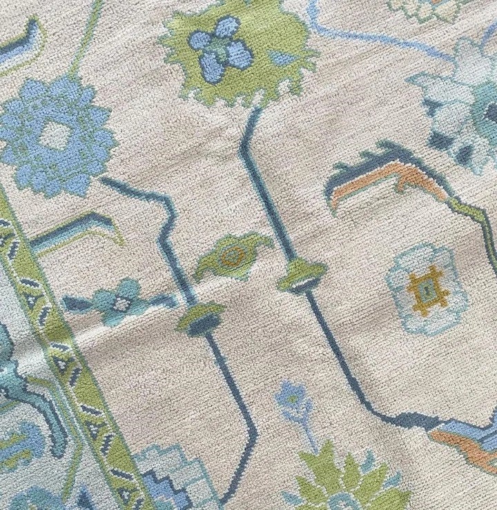 Modern Oushak Rug for Living Room.ort65 - Etsy