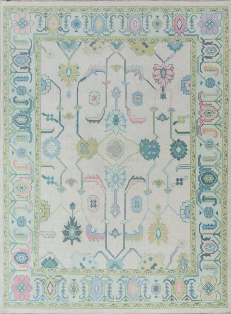 Modern Oushak Rug for Living Room.ort65 - Etsy