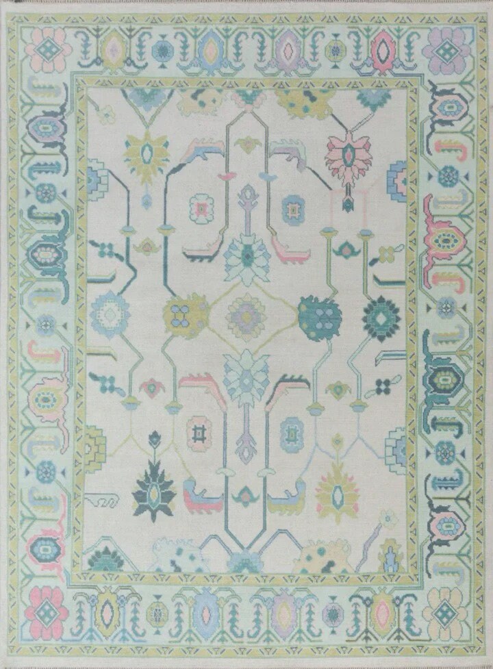 Modern Oushak Rug for Living Room.ort65 - Etsy