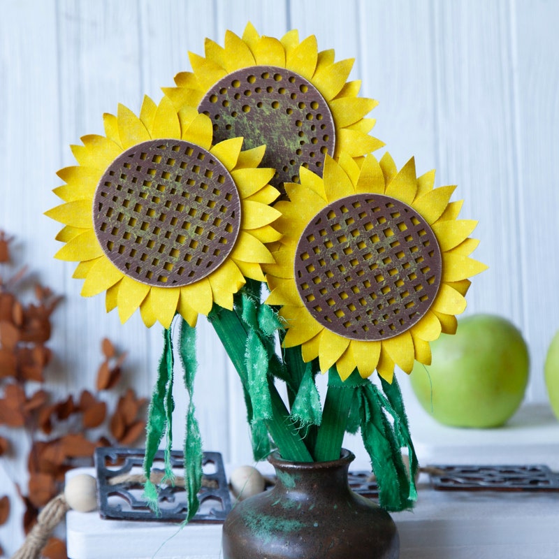 Primitive Sunflower - Etsy