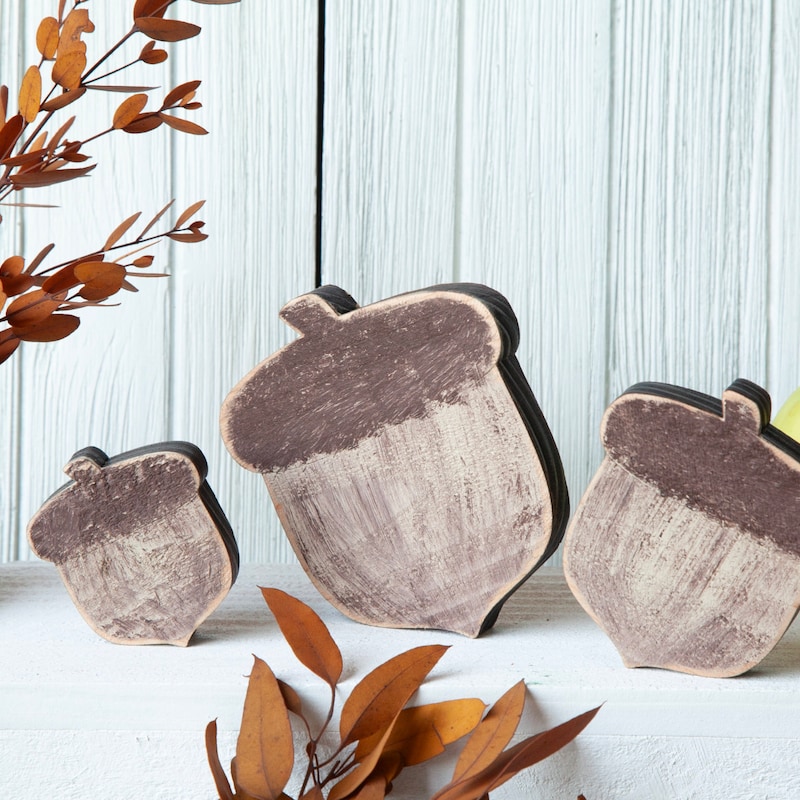 Wood Acorn - Etsy