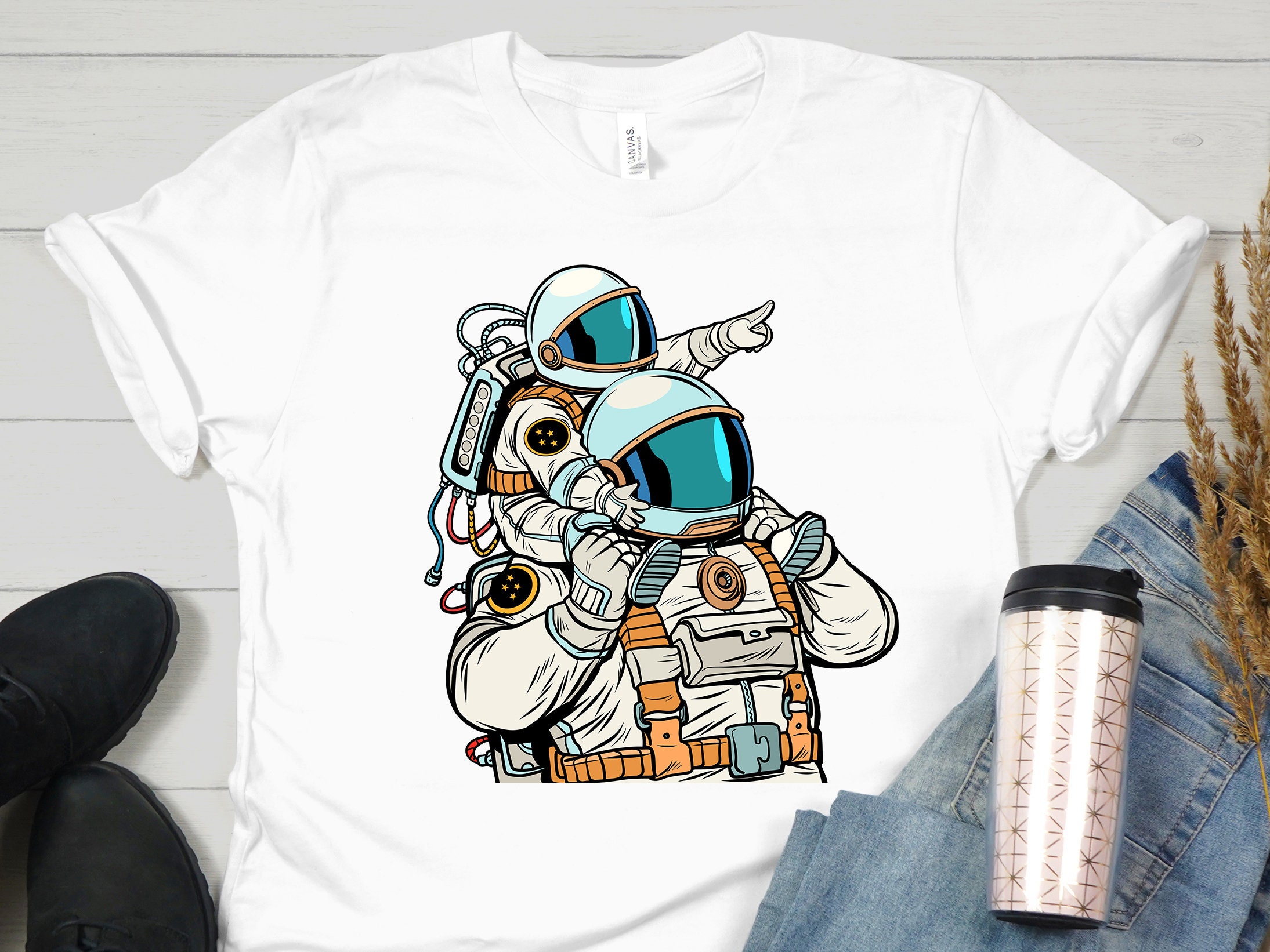 Astronaut T-shirt, Spaceman Shirts, Spacewoman Shirt, Cosmonaut Tees ...