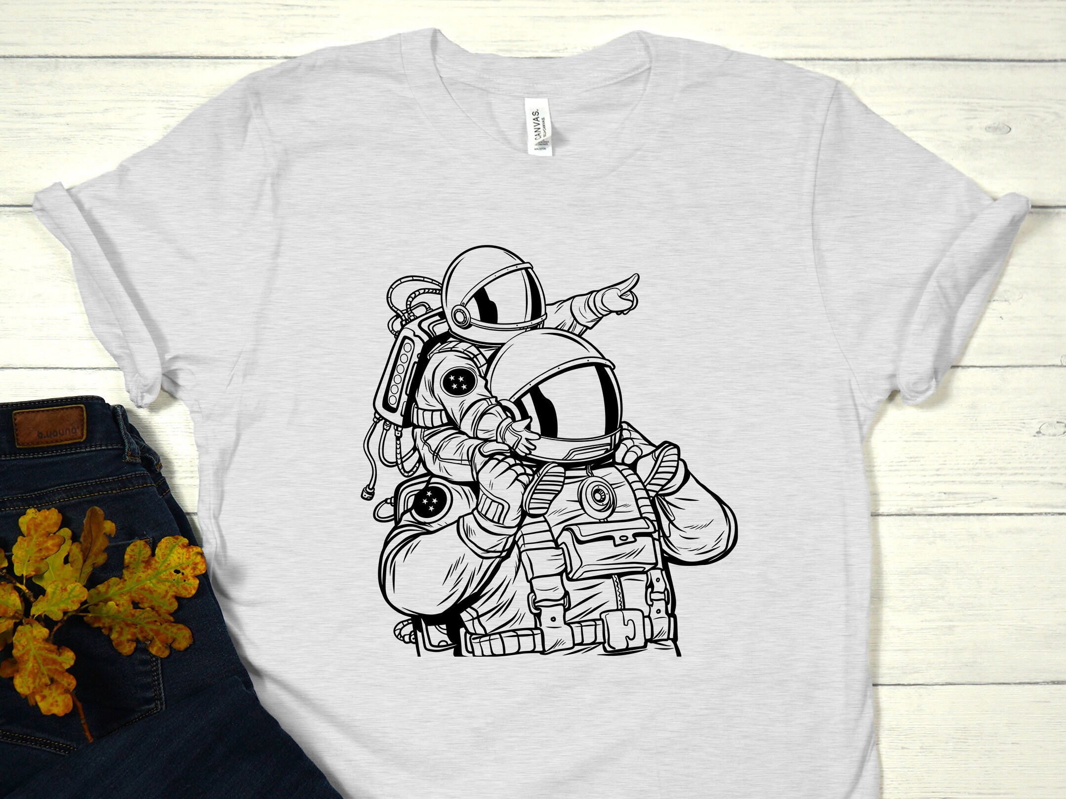 Astronaut T-shirt, Spaceman Shirts, Spacewoman Shirt, Cosmonaut Tees ...