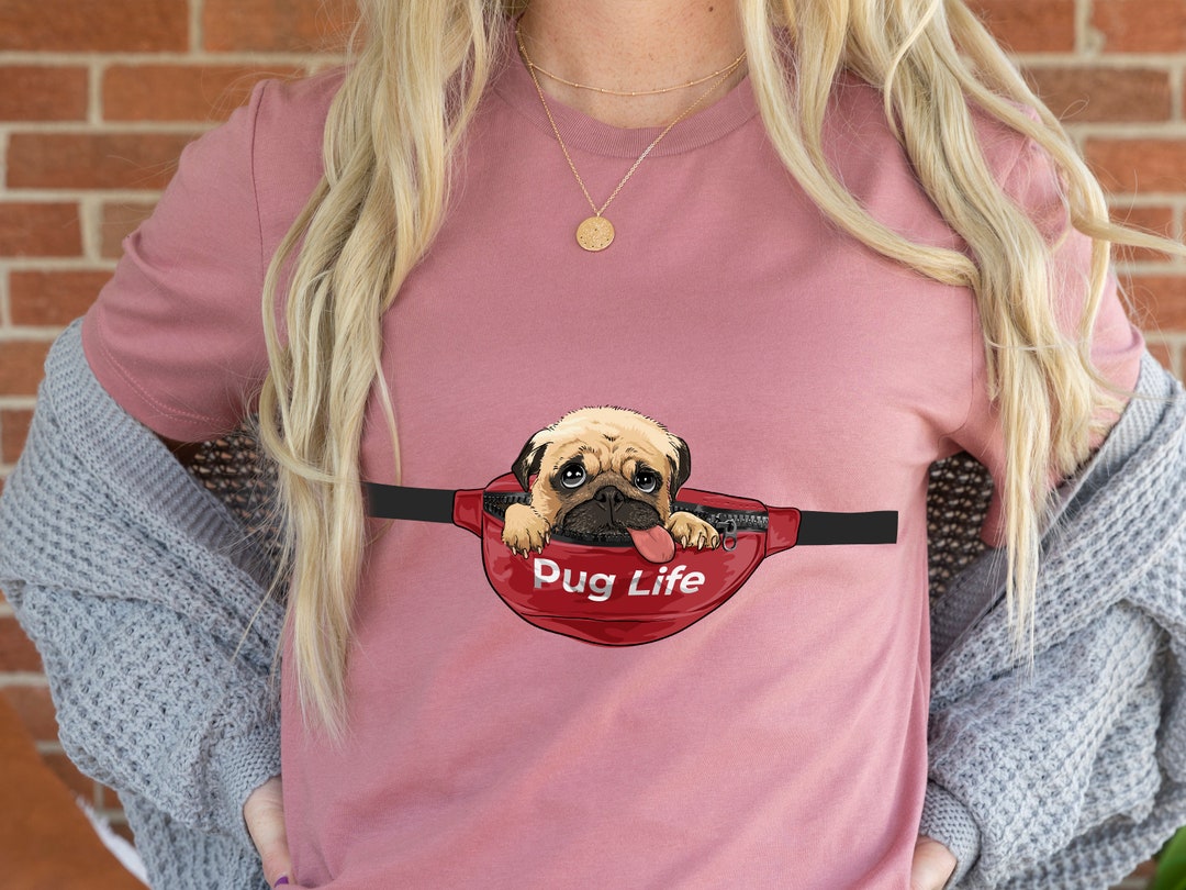 Pug dog, Dog T-Shirt, Baby pug dog Tees, dog baby shirt, pug life tees ...