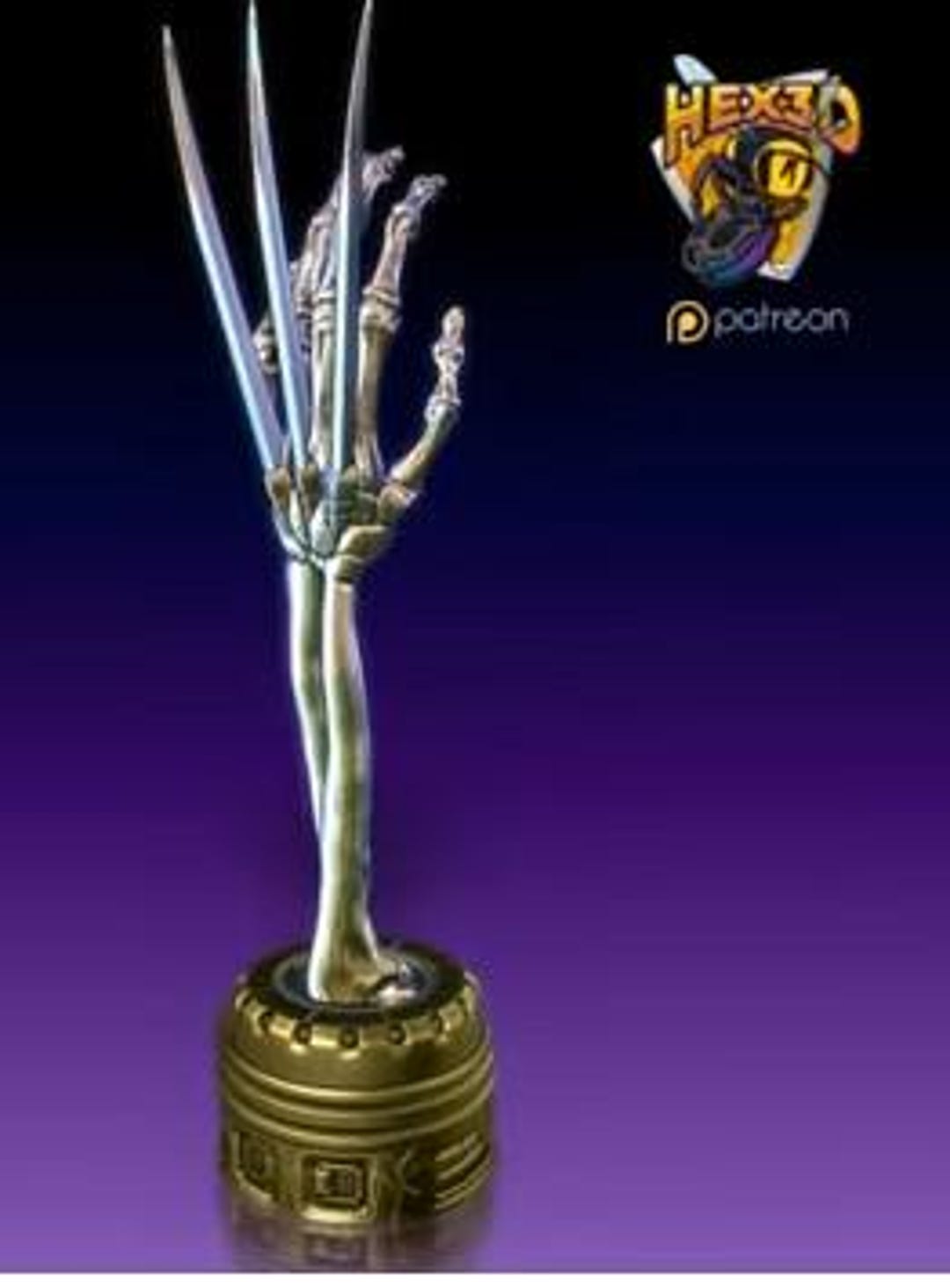 Wolverine's Skeletal Arm With Claws - Etsy