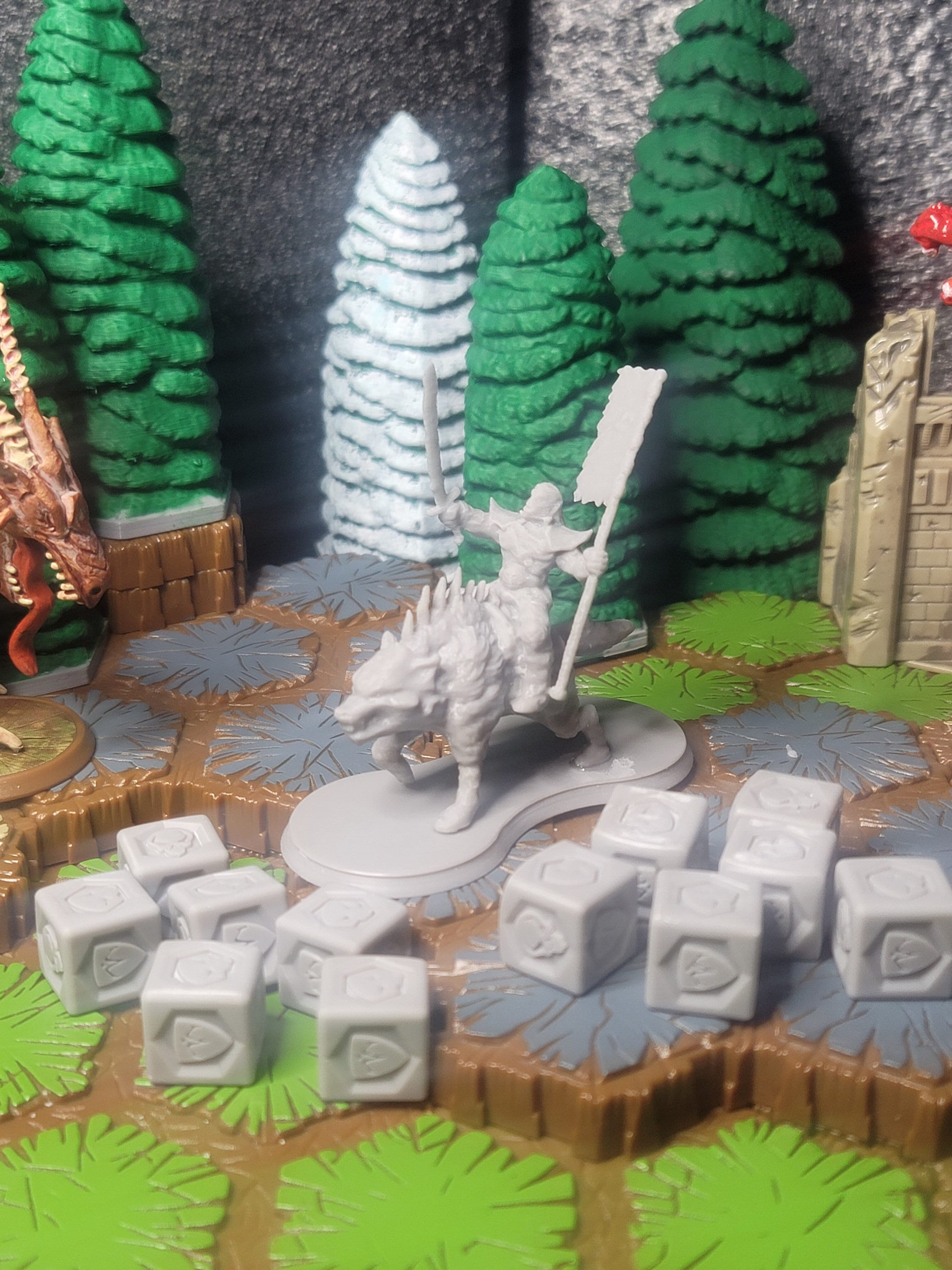 Gothlok - Valkrill Flag Bearer - Heroscape - RPG - Dnd - Minatures - Etsy