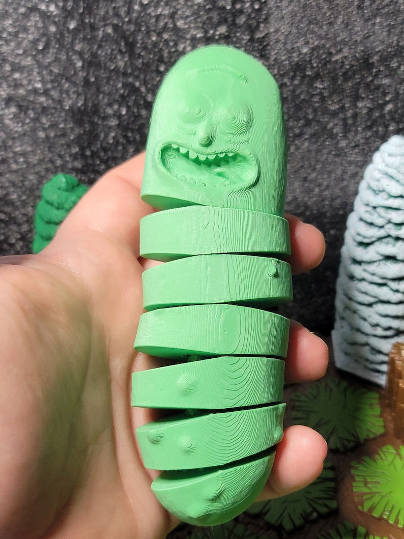 Pickle Rick Fidget Toy | Articulated | Rick and Morty - Etsy