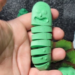 Pickle Rick Fidget Toy | Articulated | Rick and Morty - Etsy