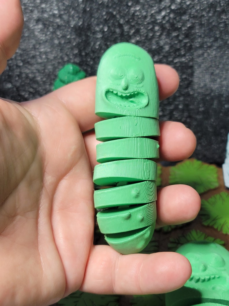 Pickle Rick Fidget Toy | Articulated | Rick and Morty - Etsy