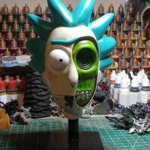 Rick Portrait Bust - Rick and Morty - - Etsy