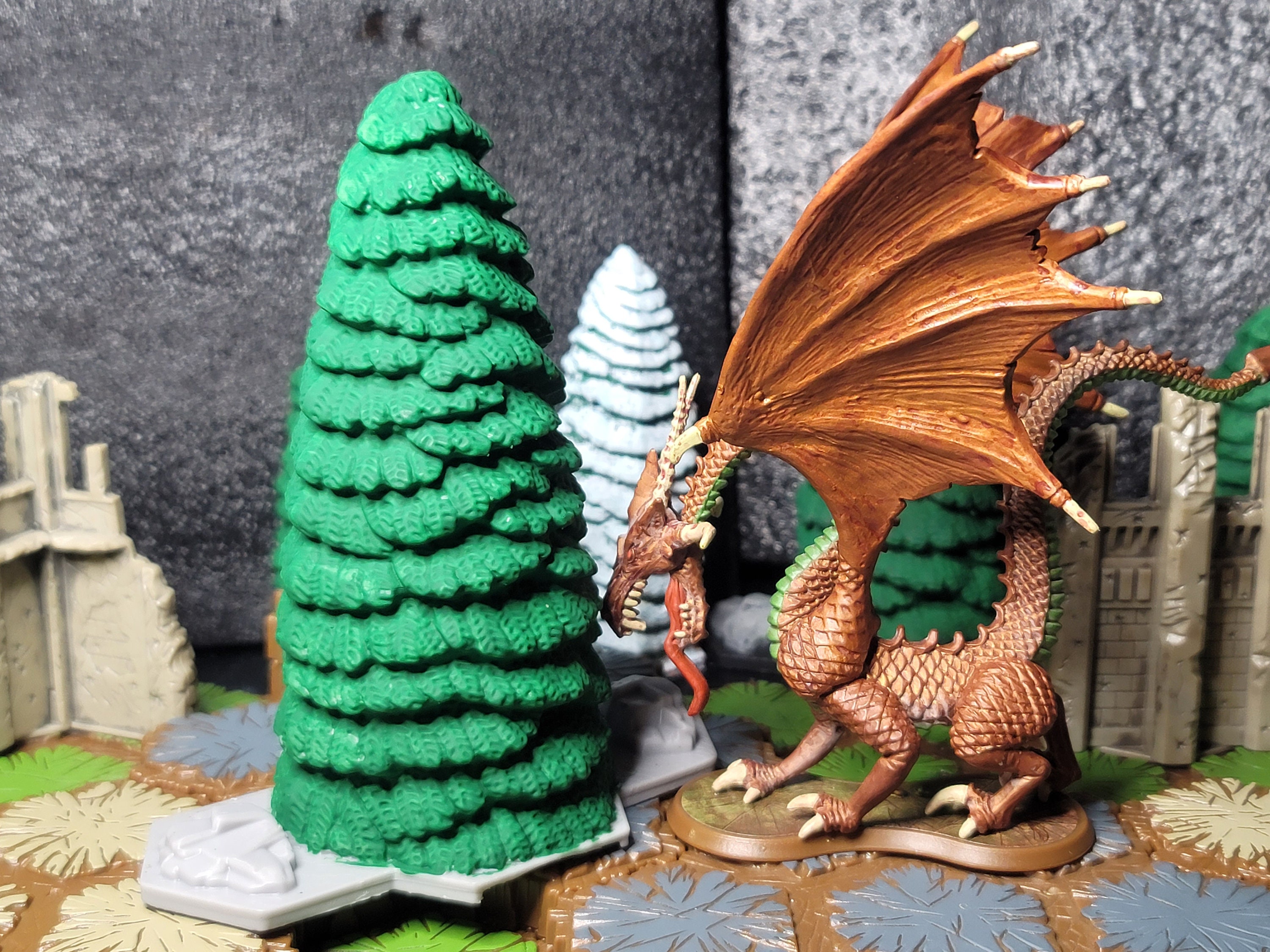 Heroscape Large Evergreen Trees Single RPG Dnd Custom Miniatures - Etsy