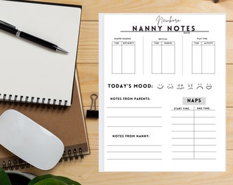 Nanny Notes - Etsy