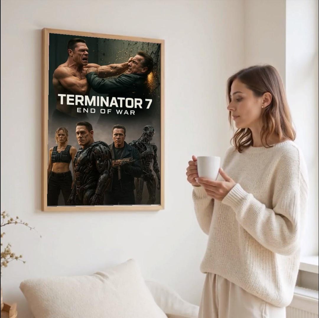Terminator 7 End of War 2025 Movie Home Decor Wall Art Print Home Decor ...