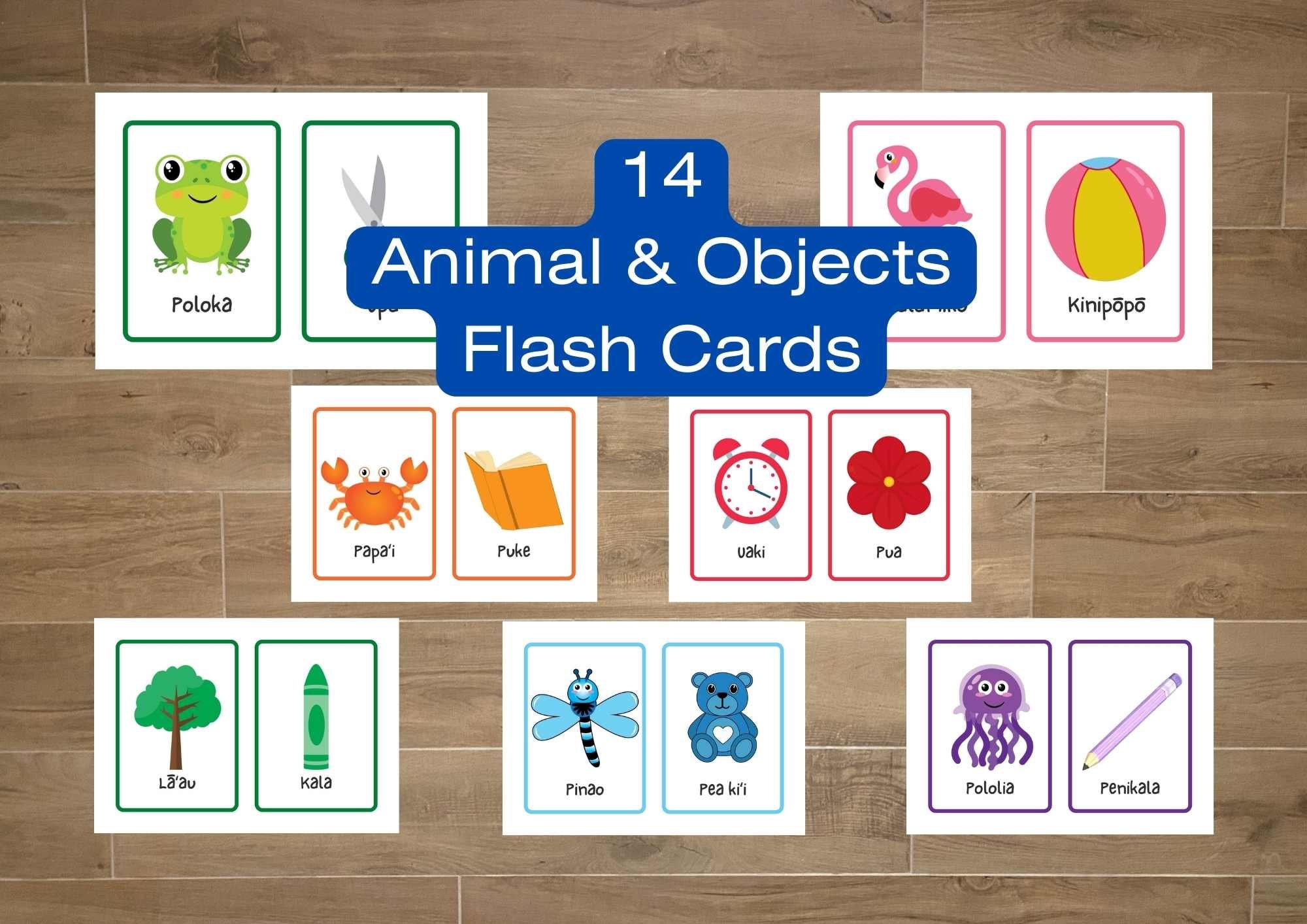 ʻŌlelo Hawaiʻi Educational Flash Cards *PDF Download*, Hawaiian ...