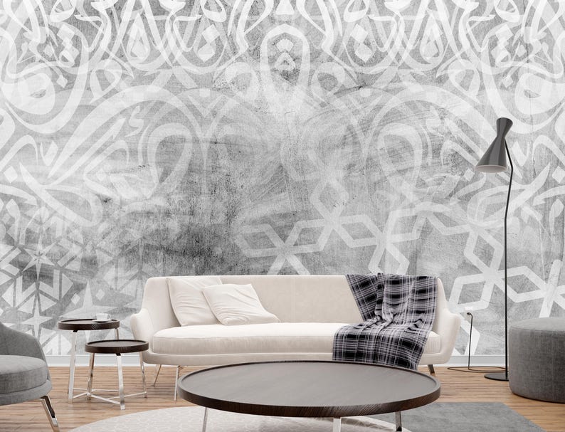 Islamic Letters Wallpaper, Islamic Wall Design, Islamic Decor, Arabic ...