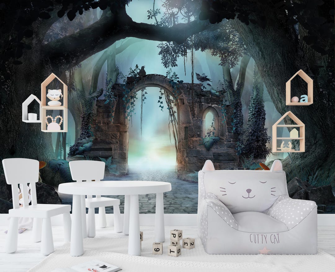 Fairytale Magical Forest Wallpaper Enchanted Woods Wall Mural Modern ...