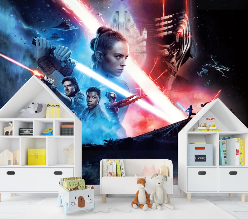 Star Wars Space Battle Wallpaper Mural: Sci-fi Peel & Stick - Etsy