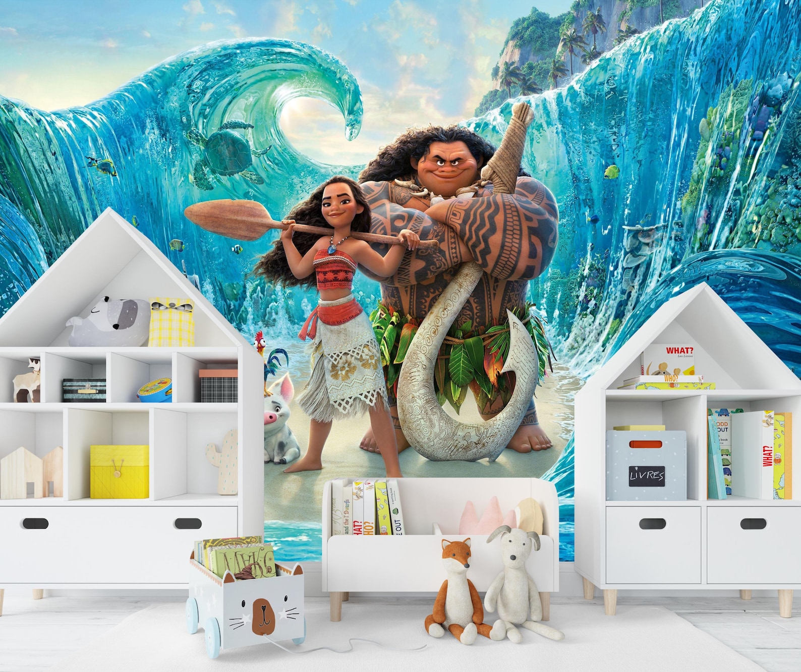 Moana Wall Mural Peel and Stick,moana Wallpaper Non-woven,moana Wall ...