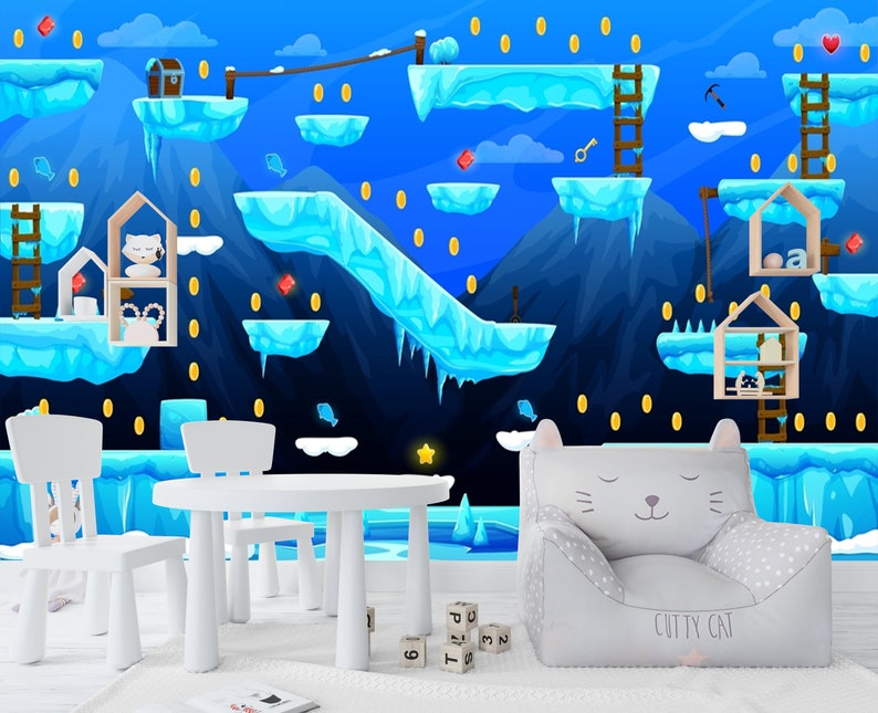 Gaming Wallpaper for Wall Decor, Video Game Wall Art, Gaming Mural ...