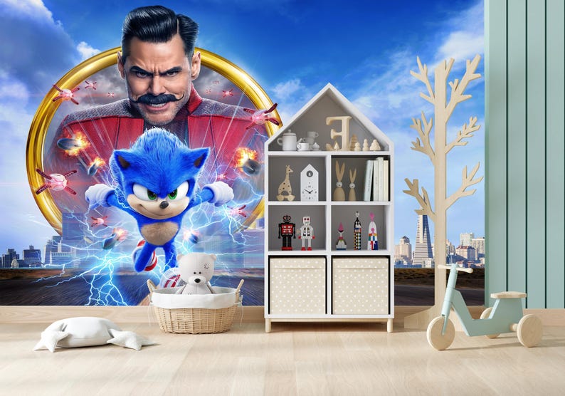 Sonic the Hedgehog 3 Wallpaper: UV & Waterproof Digital Print Art - Etsy