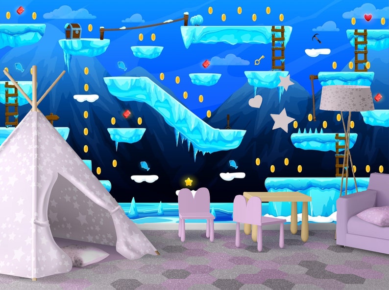 Gaming Wallpaper for Wall Decor, Video Game Wall Art, Gaming Mural ...