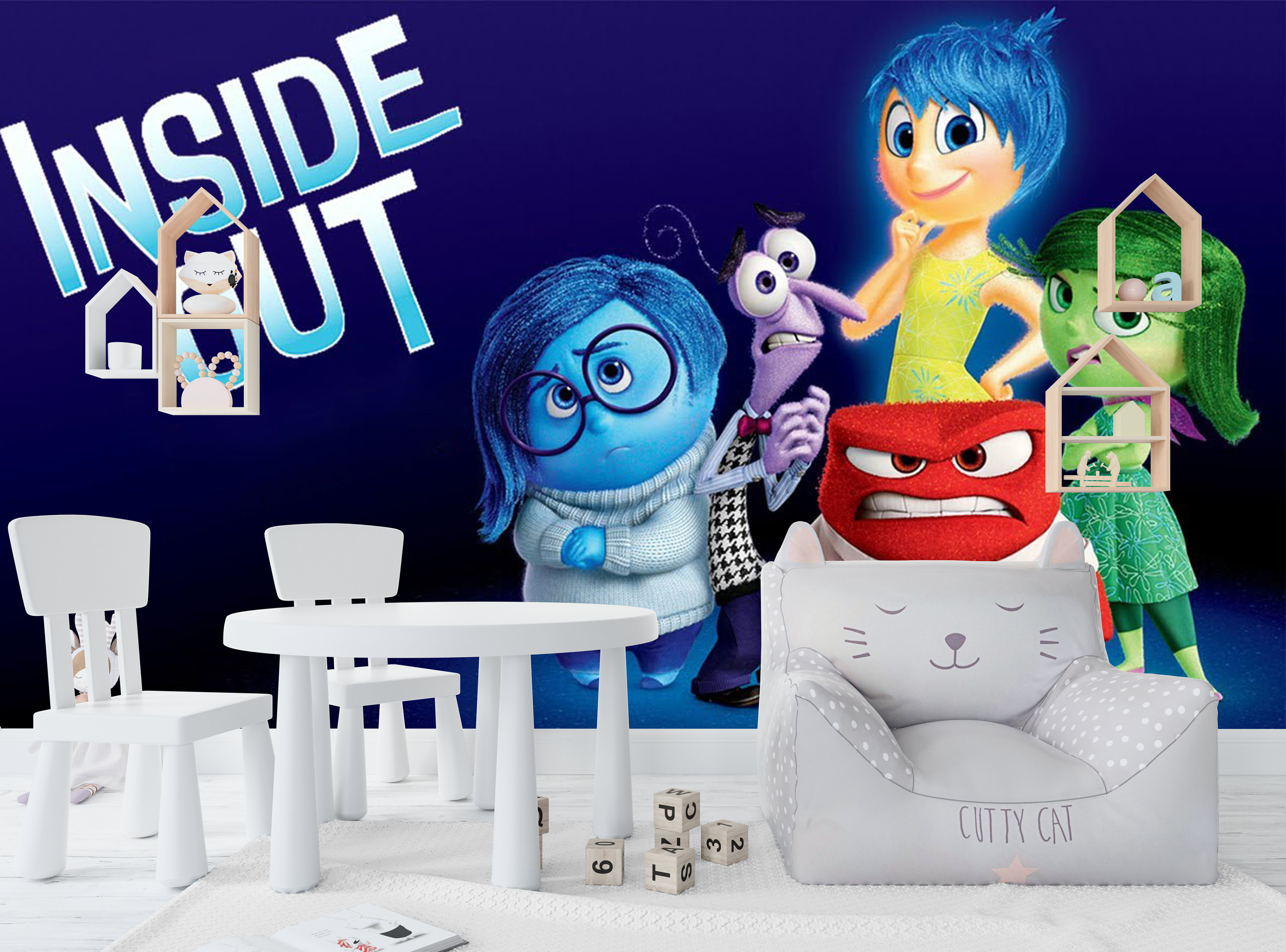 Inside Out Wallpaper Wallpaper for Kids Room / Removable Traditional ...