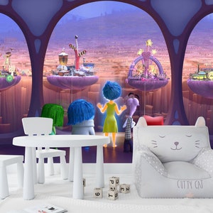 Inside Out Movie Characters Wallpaper Wallpaper for Kids Room ...
