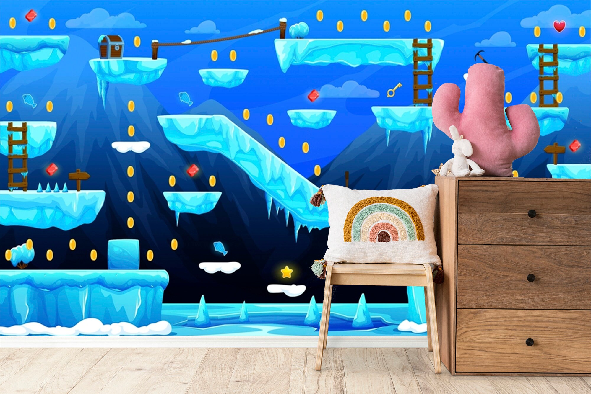 Gaming Wallpaper for Wall Decor, Video Game Wall Art, Gaming Mural ...