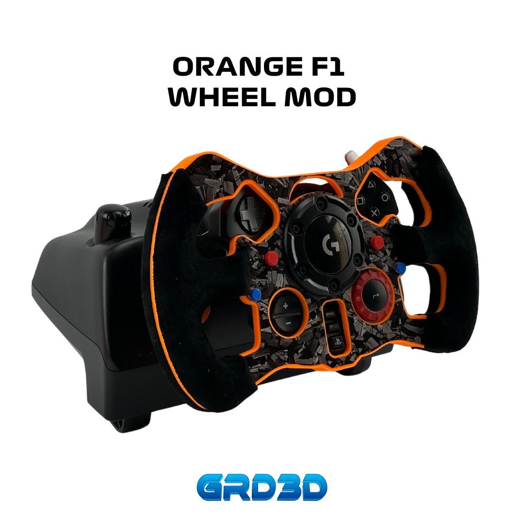 F1 Open Wheel Mod for Logitech G29 & G923 Orange Version - Etsy