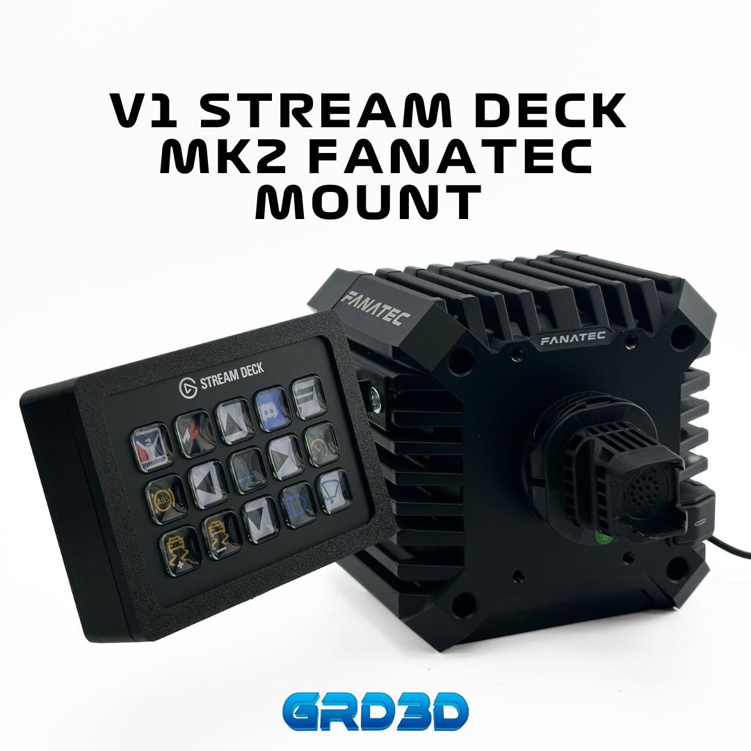 Stream Deck MK2 Triple-axis Mount for Fanatec Wheel Bases – V1 - Etsy