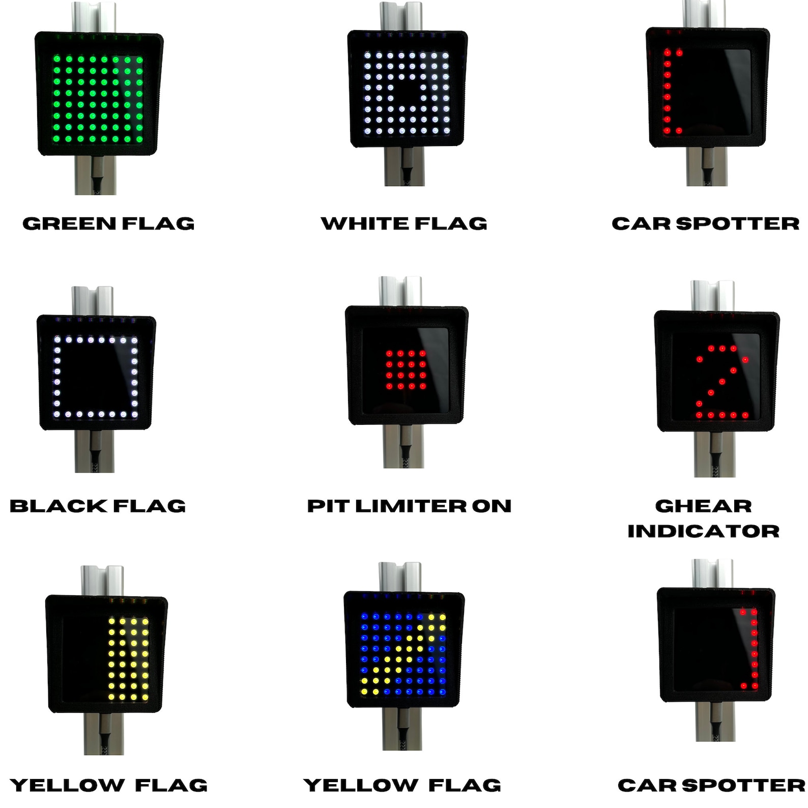 Racing Sim Iflag, Gear Indicator, Flag Display and Spotter - Etsy