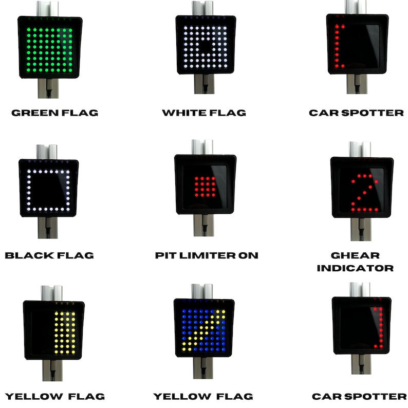 Racing Sim Iflag, Gear Indicator, Flag Display and Spotter - Etsy