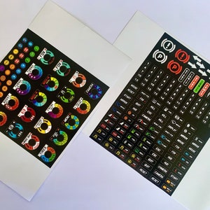 Sim Racing Stickers, 203 Pcs. for Steering Wheels and Button Box - Etsy