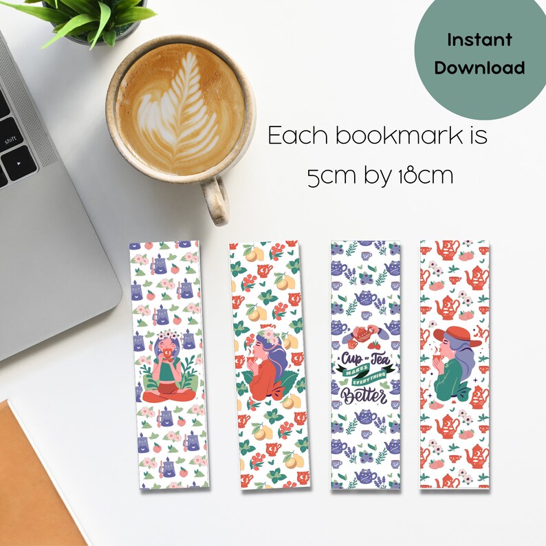 Printable Bookmark, Digital Product, Instant Download, Digital Art ...