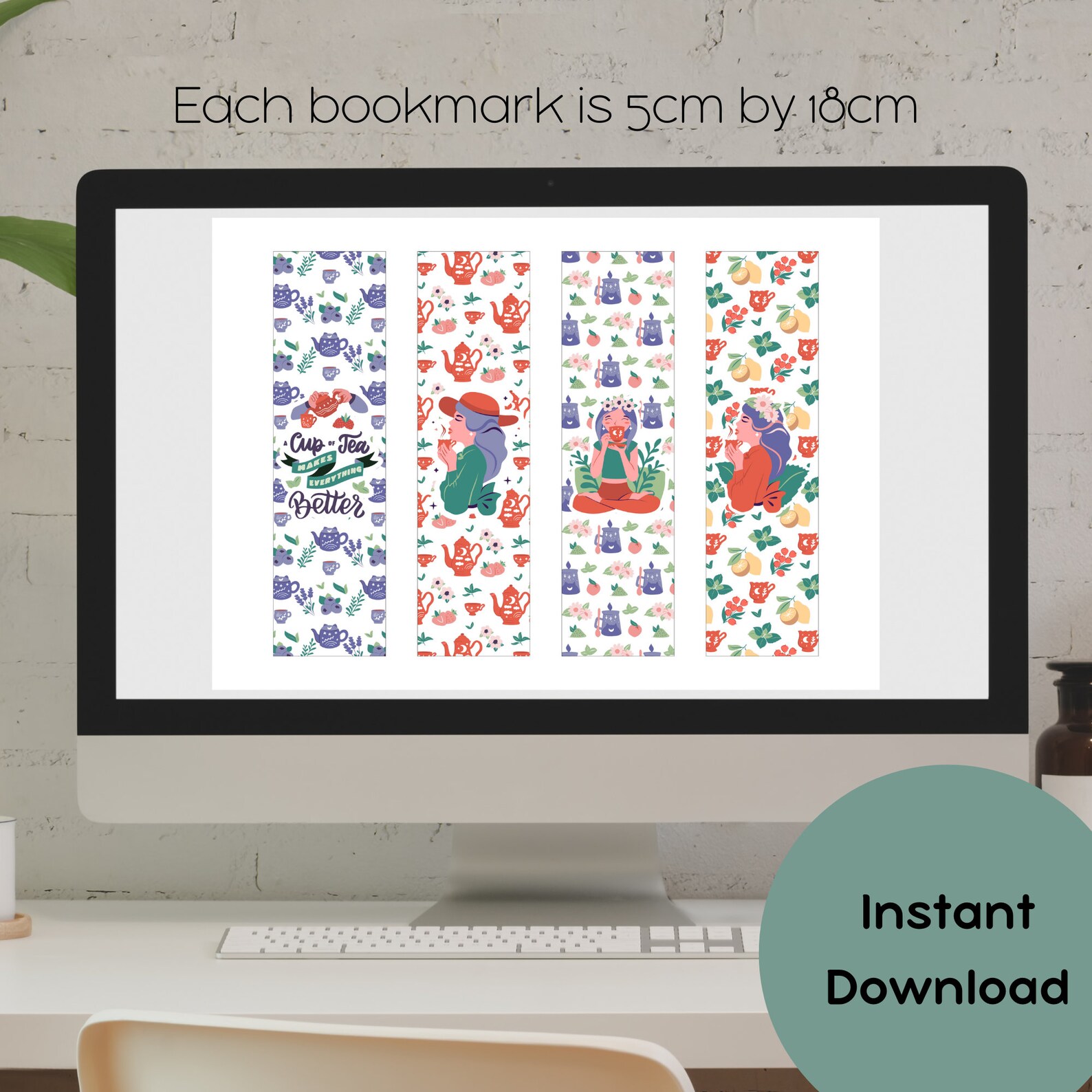 Printable Bookmark Digital Product Instant Download Digital - Etsy ...