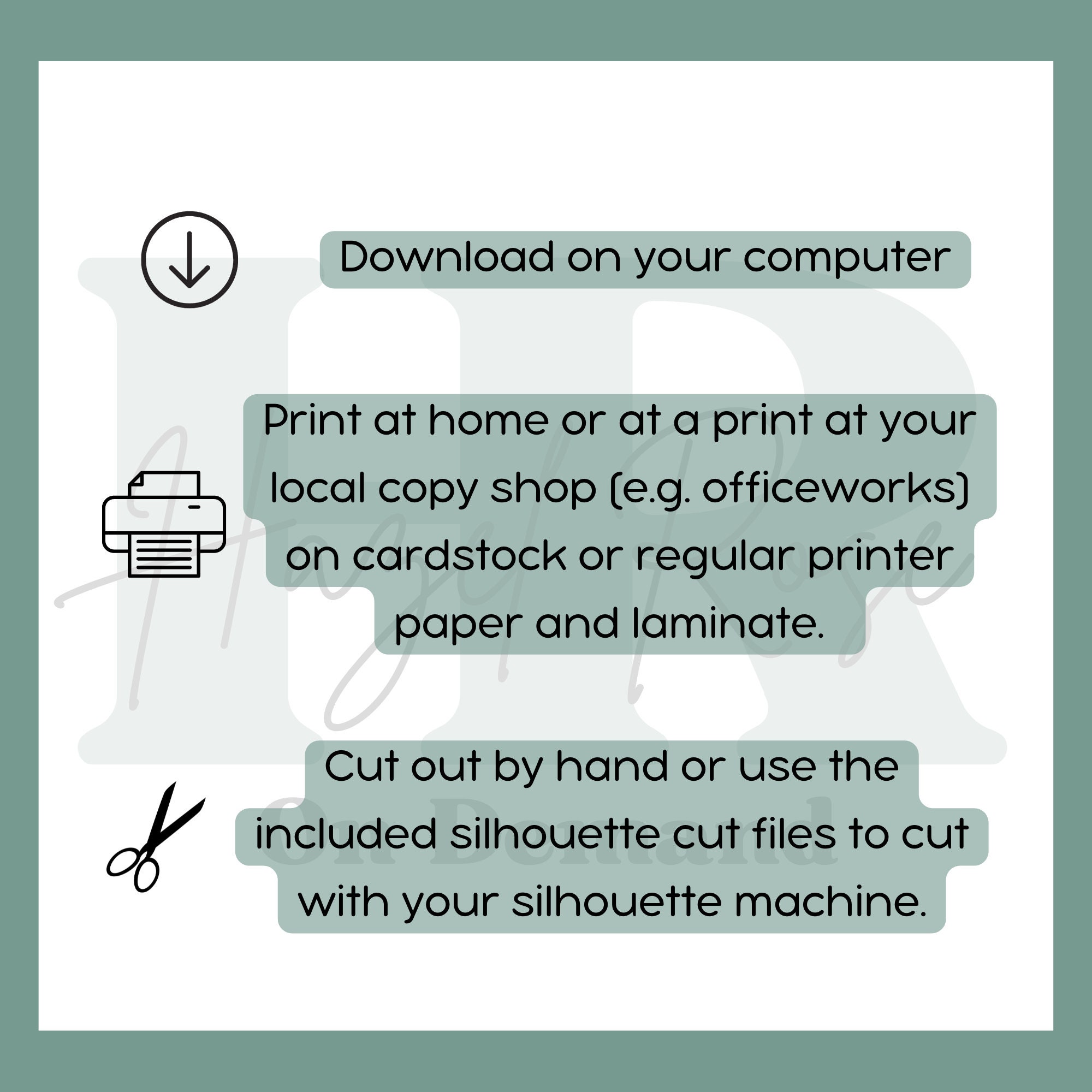 Printable Bookmark, Digital Product, Instant Download, Digital Art ...