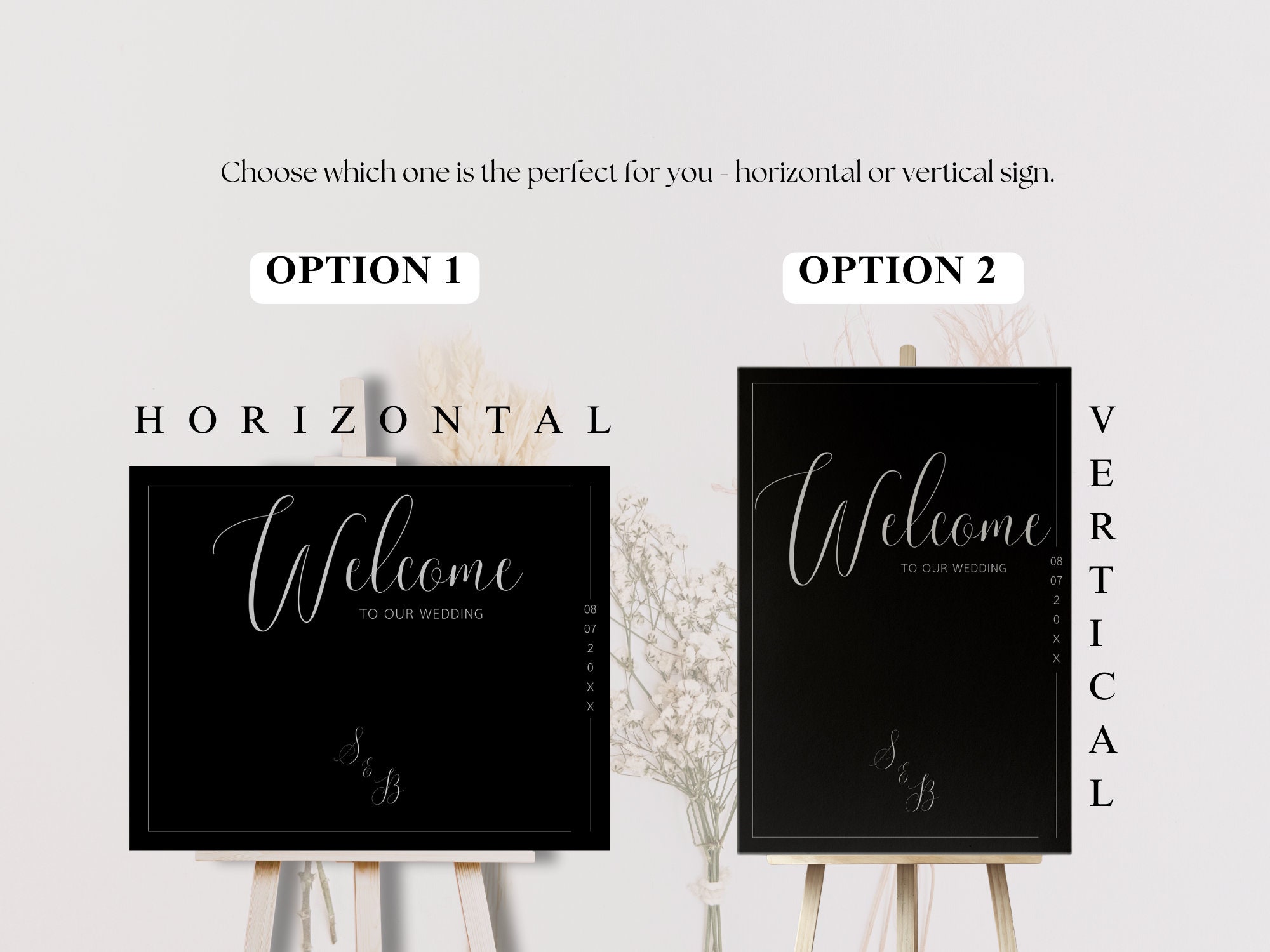 Wedding Welcome Sign Template Canva, Modern Welcome Signs Printable ...