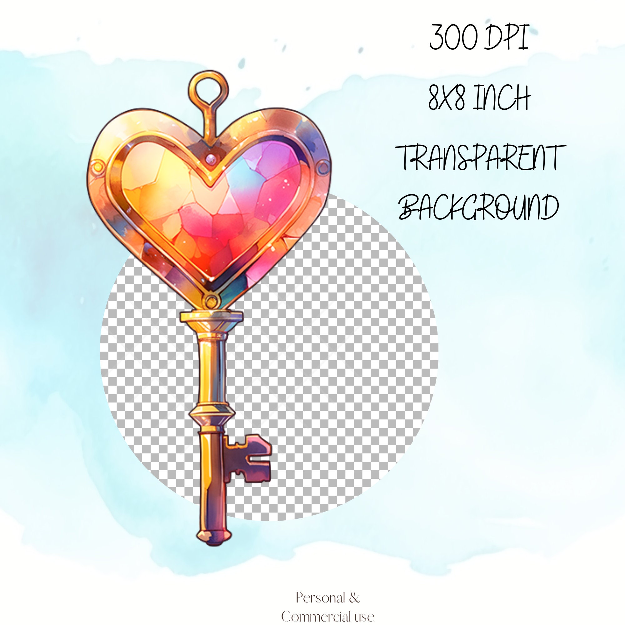 Ornate Key Collection, Clip Art, 12 Transparent PNG Images, Plus Bonus ...