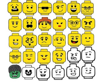 Brick Heads Svg - Etsy UK