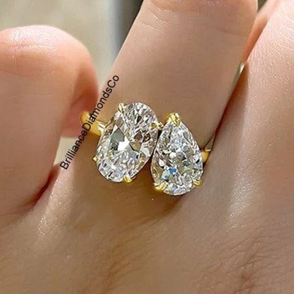 Pear Engagement Ring - Etsy