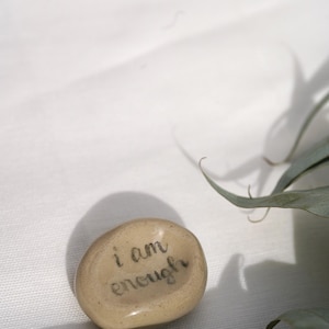 Worry Stone / Wishing Stone / Thumb Stone With Affirmations - Etsy