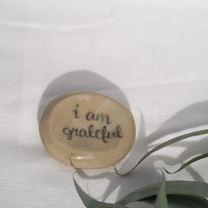 Worry Stone / Wishing Stone / Thumb Stone With Affirmations - Etsy