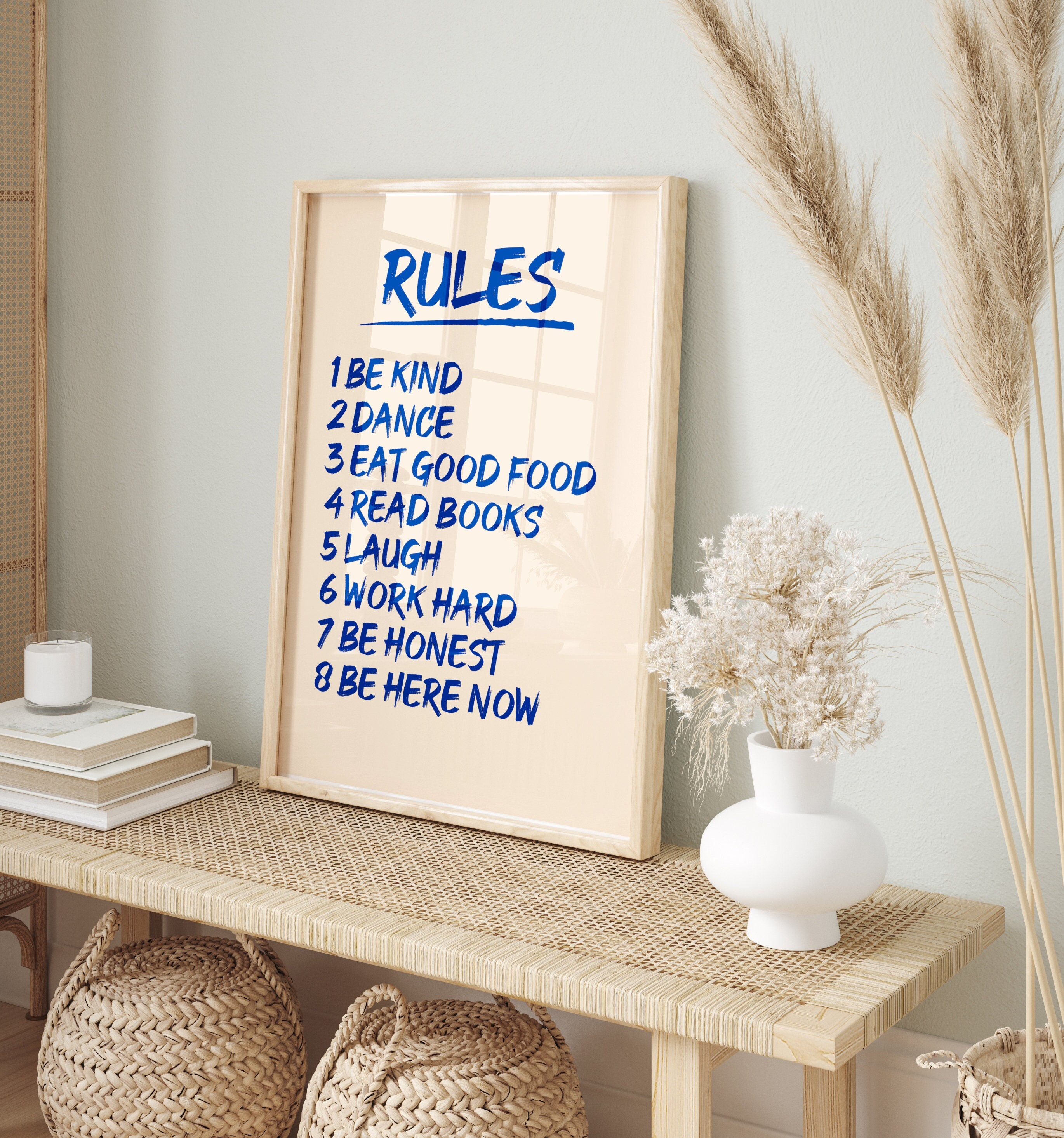 Rules Wall Art, Minimalist Wall Print, Modern Art Print, Trendy Wall ...