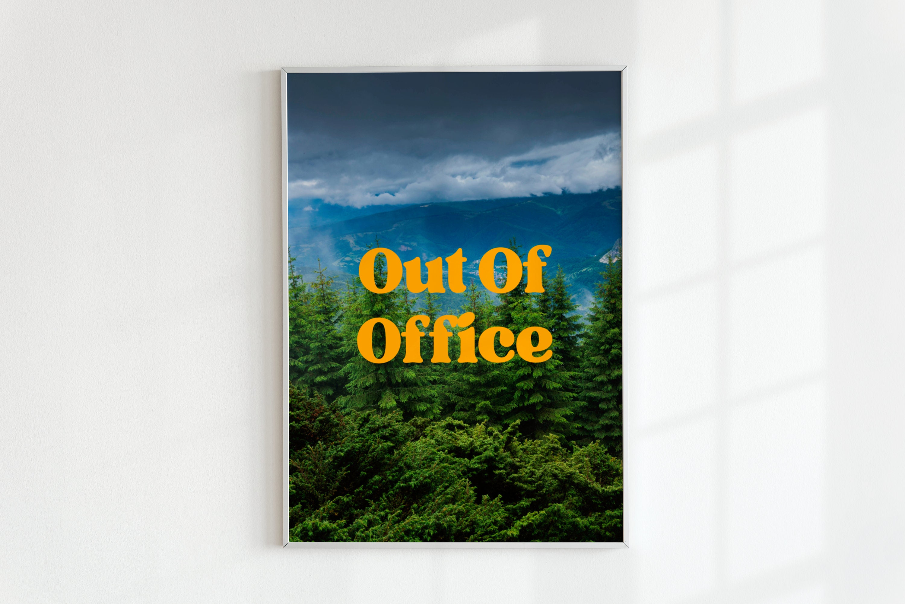 Out of Office Print, Retro Print, Digital Art Prints, Retro Photograph ...